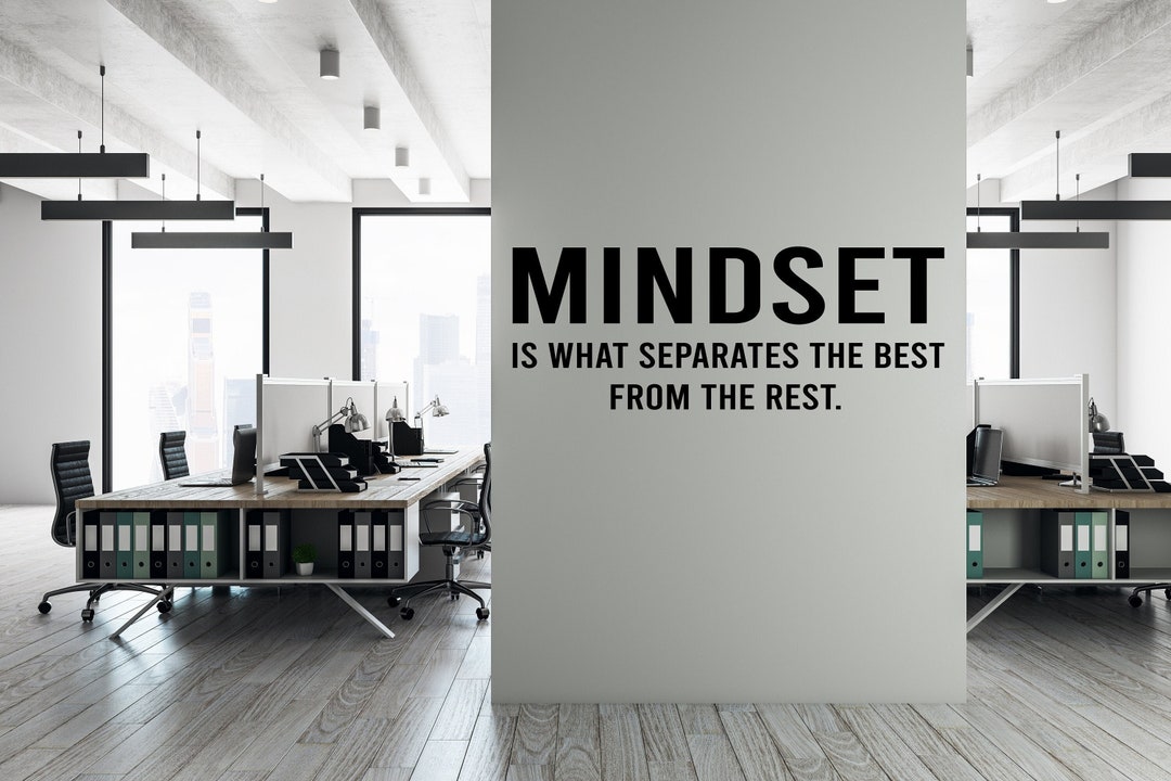 Mindset Wall Decal,office Decal, Office Wall Art,office Decor ...