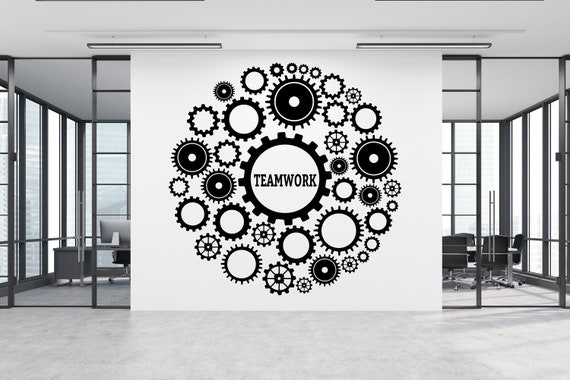 Office Wall Decalteamwork Decal Office Wall Artoffice | Etsy