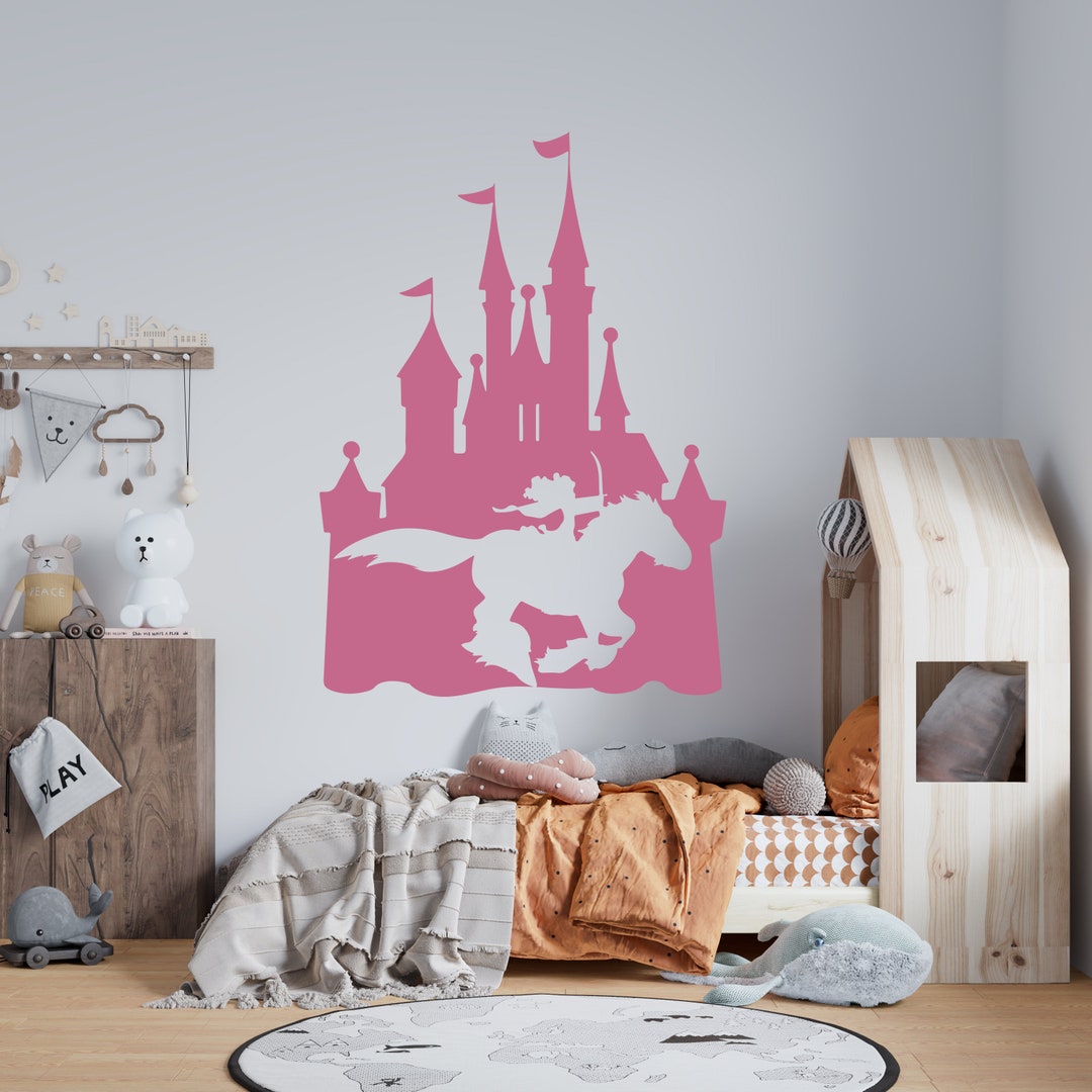 Castle Wall Decal Home Decor Kids Decal Wall Art Kids Room Decal Castle ...