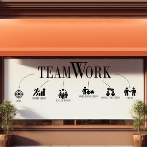 Office Wall Decal,teamwork Decal, Office Wall Art,office Decor,teamwork ...