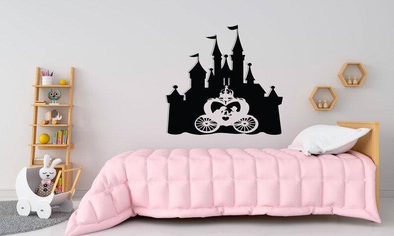 Castle Wall Decal Home Decor Kids Decal Wall Art Kids Room - Etsy