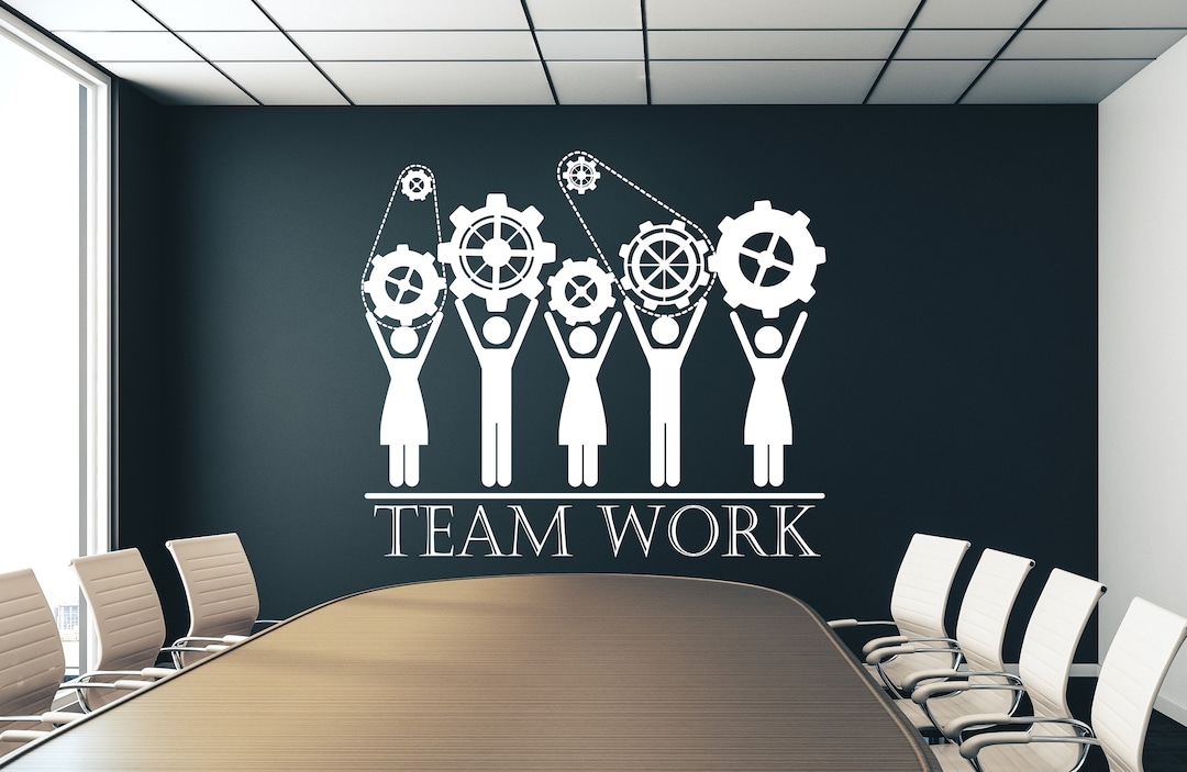 Office Wall Decal,teamwork Decal, Office Wall Art,office Decor,teamwork ...