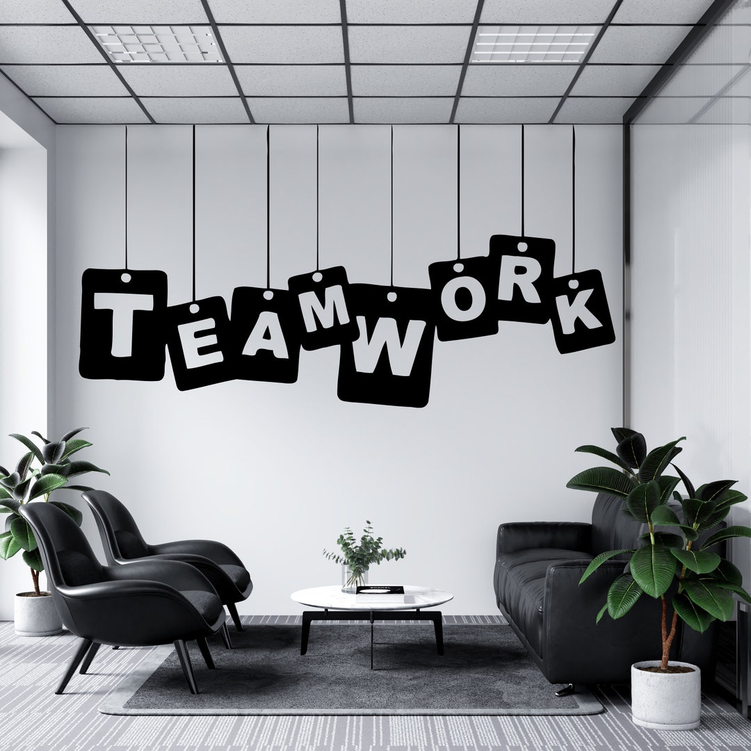 Office Wall Decal,teamwork Decal, Office Wall Art,office Decor,teamwork ...