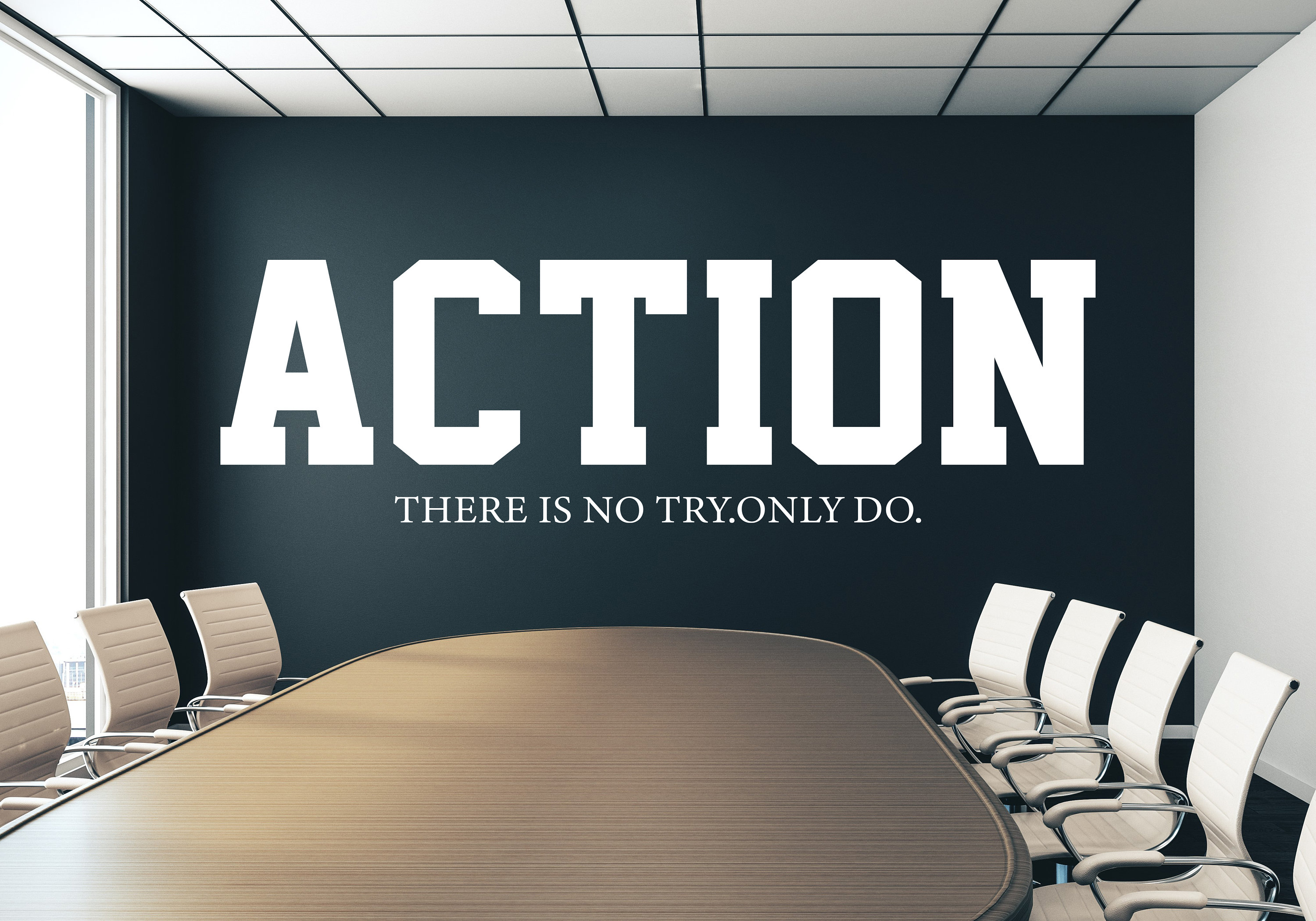 Action Office Wall Decal,office Decal, Office Wall Art,office Decor ...