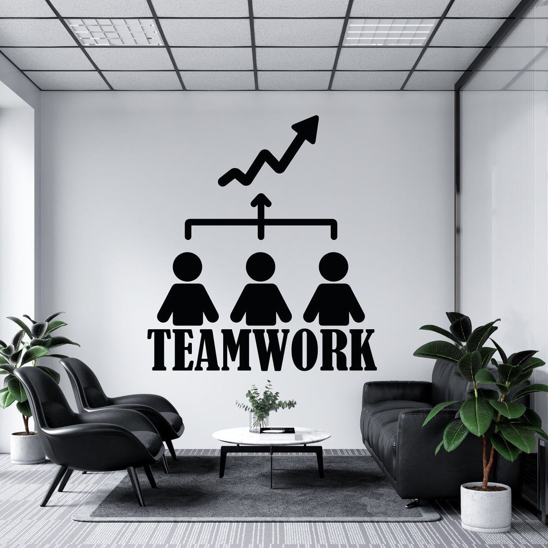 Teamwork Wall Decal,office Wall Decal,office Wall Decor,office Wall Art ...