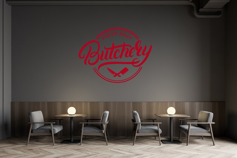 Butchery Wall Decal Meat Wall Decal Fresh Meat Sticker - Etsy