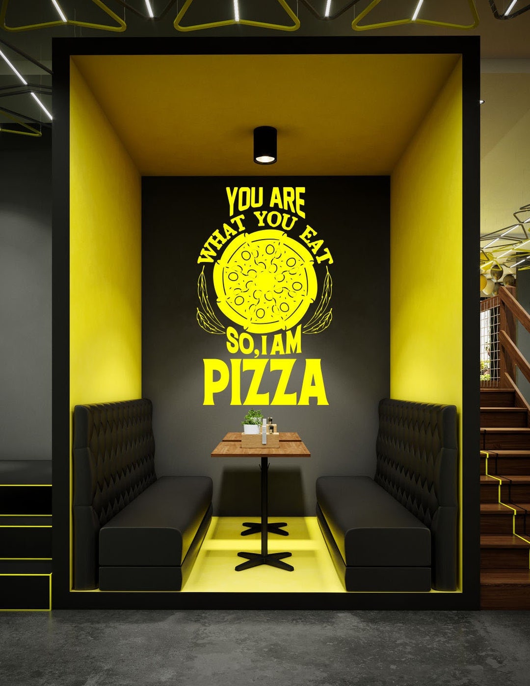 Pizza Wall Decal Decorations for Restaurant Vinyl Sticker - Etsy