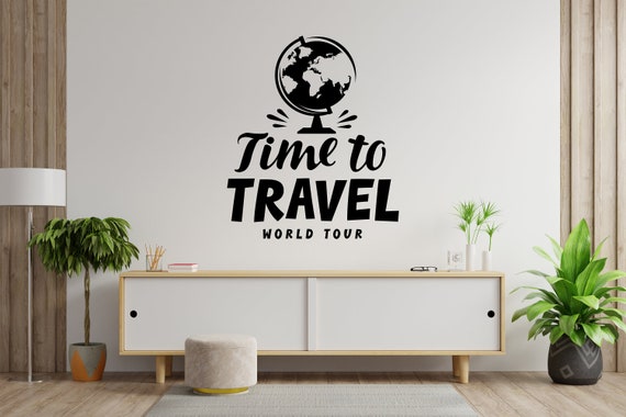 Travel Wall Decal Quotes Wall Decal Exploring Wall Art Travel | Etsy