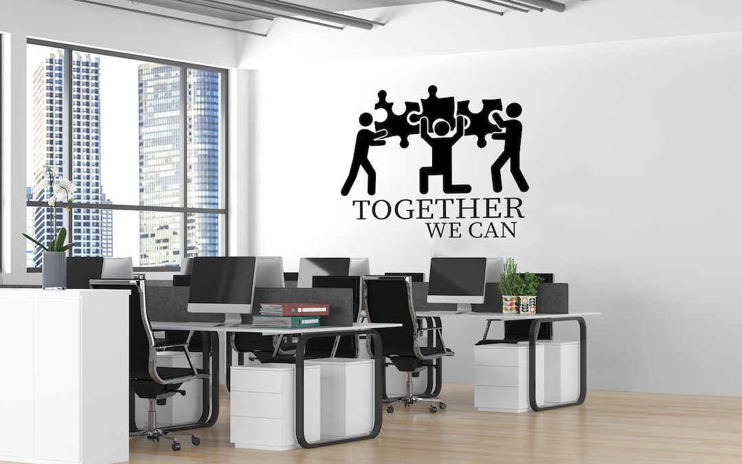 Office Wall Decal,teamwork Decal, Office Wall Art,office Decor,teamwork ...
