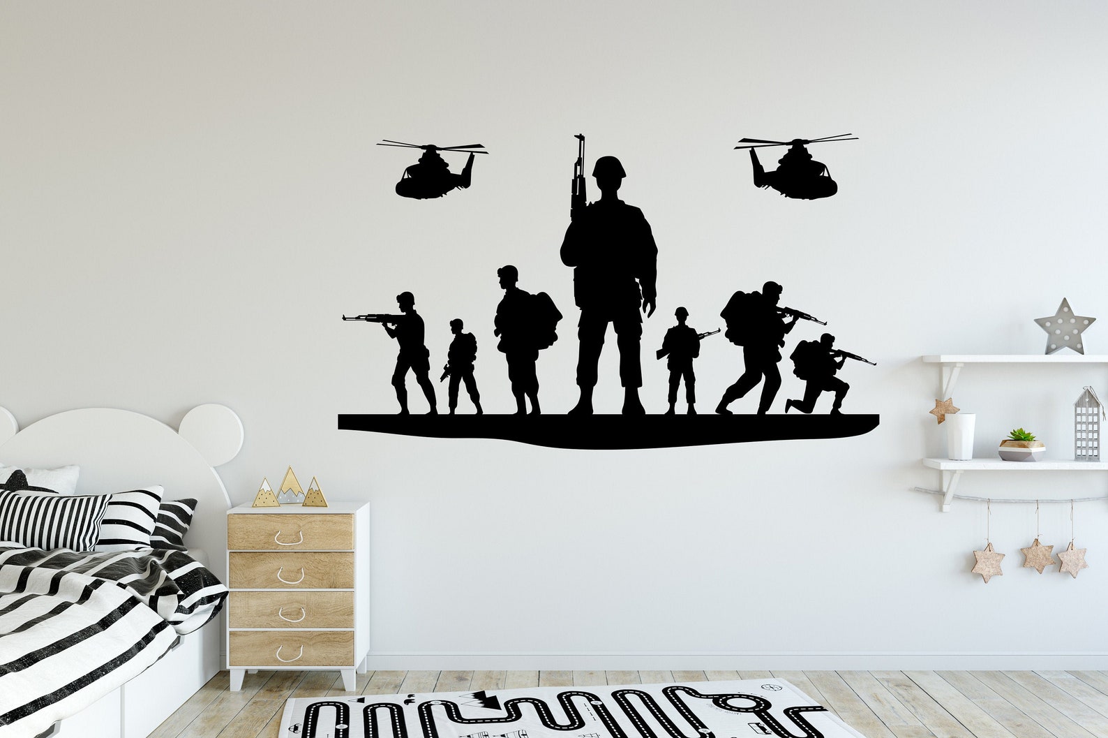 Soldier Wall Decal War Wall Sticker Military Wall Decal War - Etsy