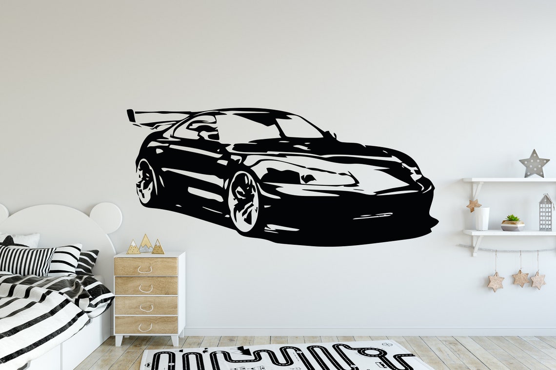 Car Wall Decal Car Wonderful Decal Super Car Decal Car Wall | Etsy