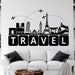 Travel Wall Decalquotes Wall Decalexploring Wall Arttravel - Etsy