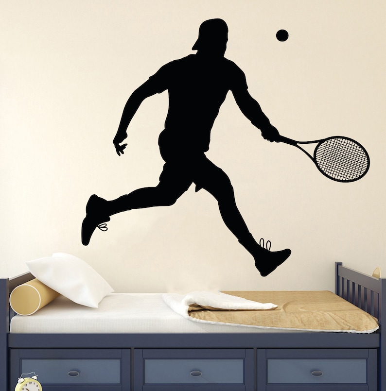 Tennis Decal Sports Decal Tennis Sticker Tennis Wall Decal - Etsy