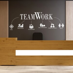 Office Wall Decal,teamwork Decal, Office Wall Art,office Decor,teamwork ...