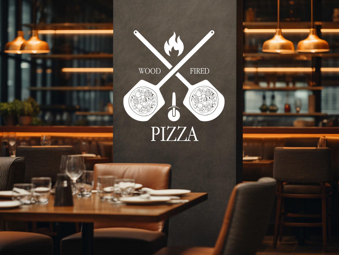 Pizza Wall Decal | Decorations for Restaurant | Vinyl Sticker for ...