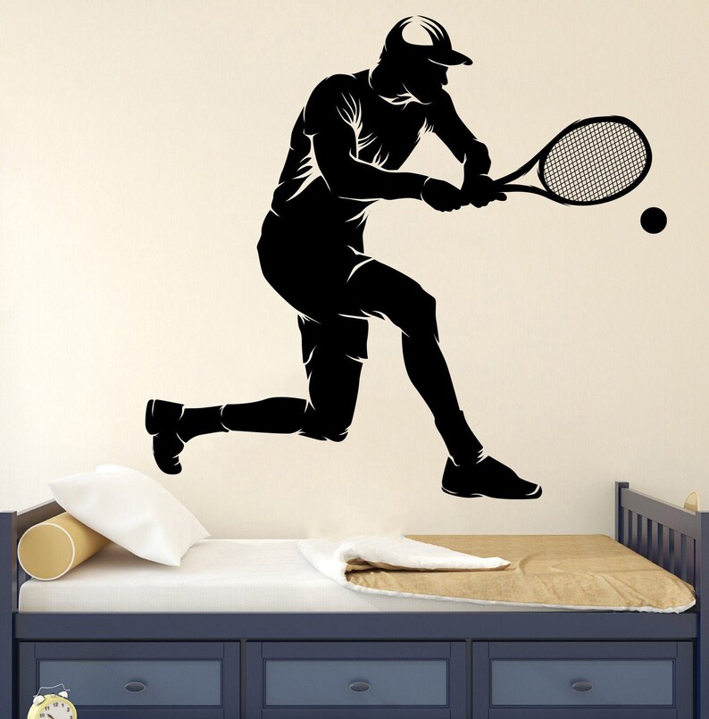 Tennis Decal Sports Decal Tennis Sticker Tennis Wall Decal - Etsy