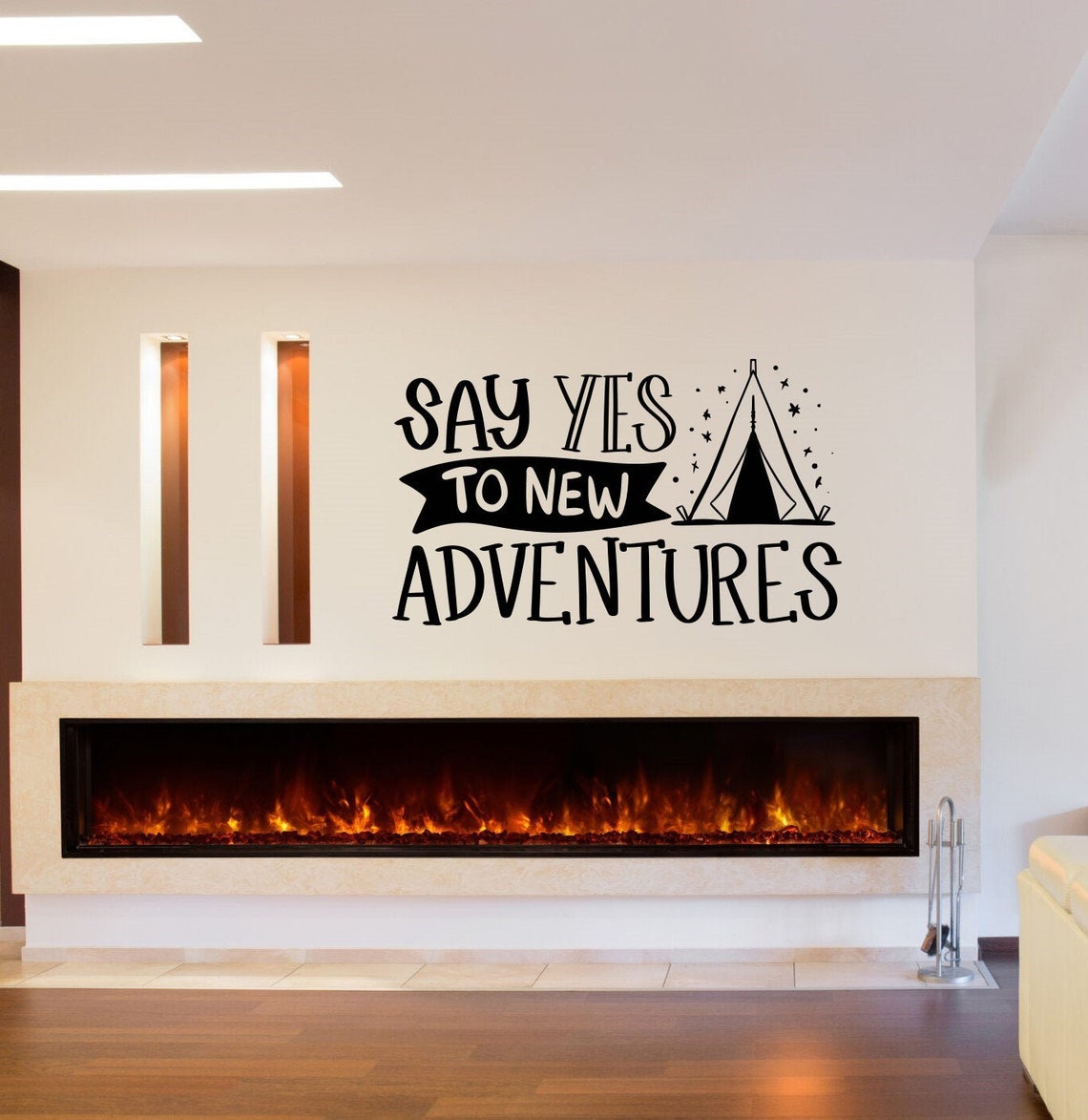 Campfire Decal Home Design Camper Wallstickers Happy Campers | Etsy