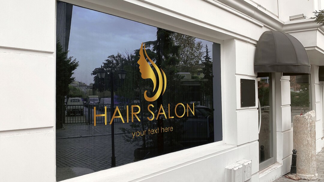 Hair Salon Window Decal, Beauty Salon Wall Sticker BS0057 - Etsy
