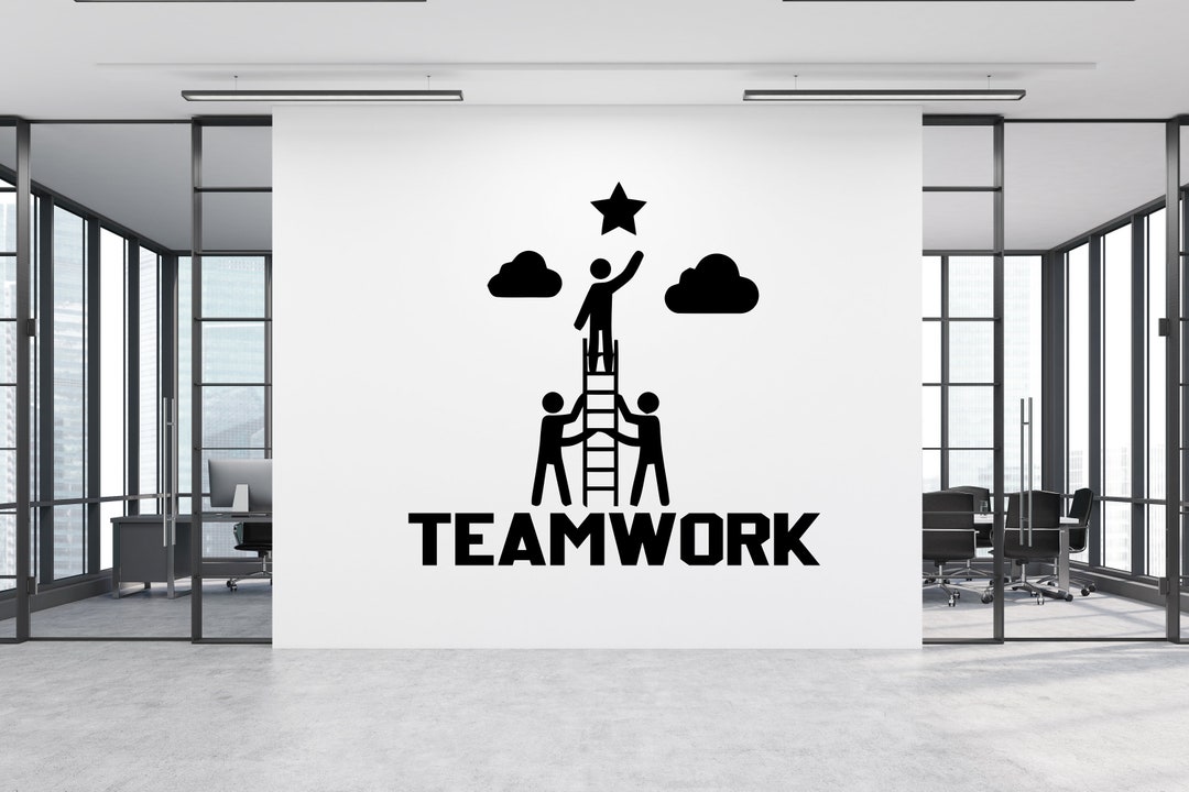 Office Wall Decal,teamwork Decal, Office Wall Art,office Decor,teamwork ...