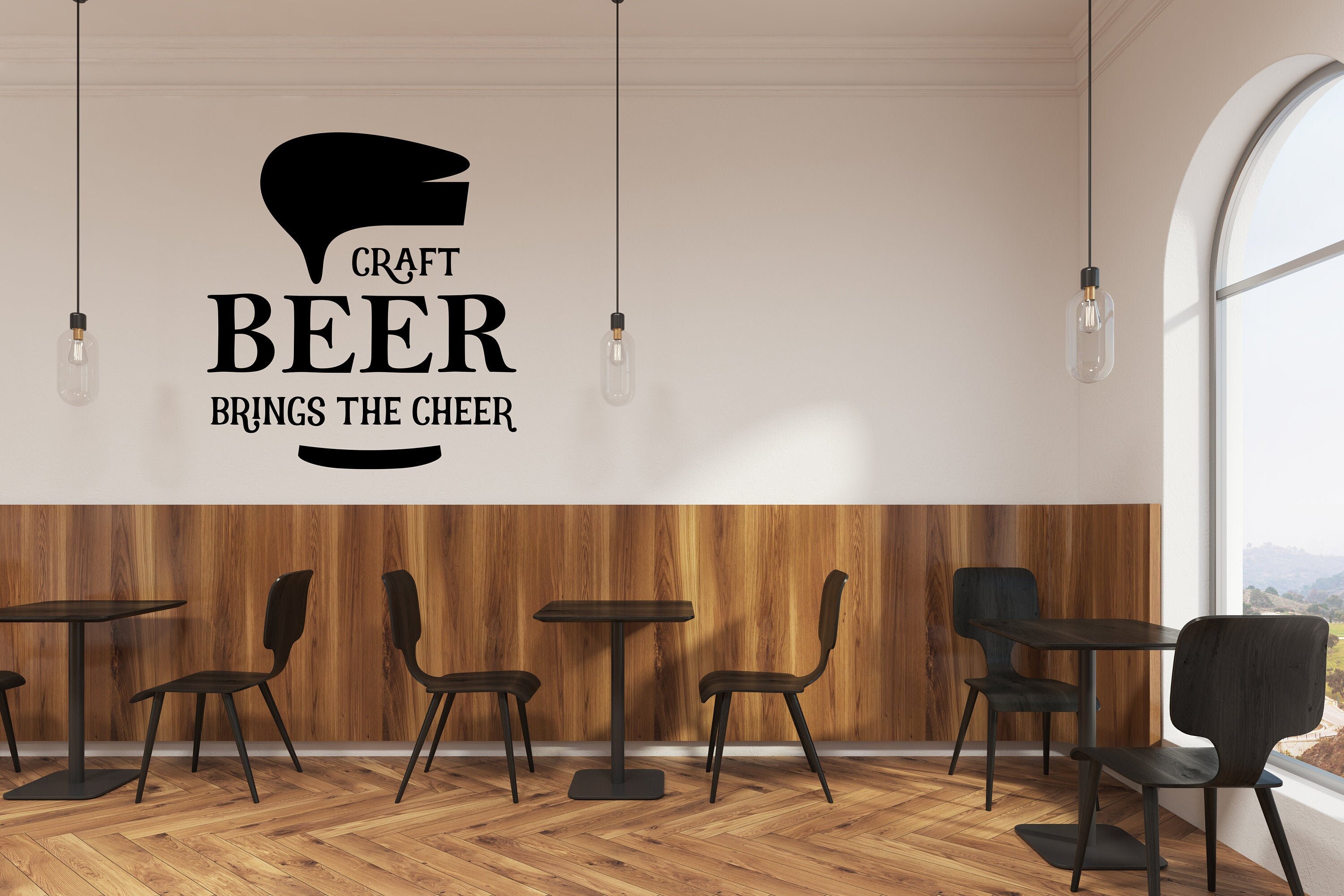 Beer Wall Decal Beer Wall Sticker Drink Wall Decal Window - Etsy UK