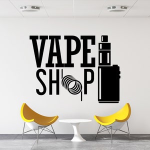 Vape Shop Decal window Sticker smoke Shop Decor Vape - Etsy