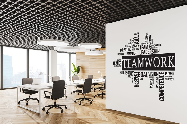 Office Wall Decal,teamwork Decal, Office Wall Art,office Decor,teamwork ...