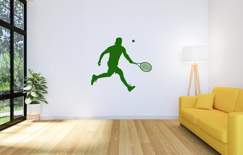 Tennis Decal Sports Decal Tennis Sticker Tennis Wall Decal - Etsy