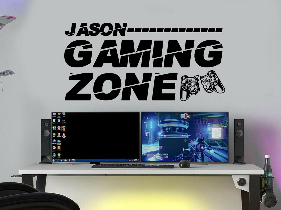 Gamer Wall Decal,boys Room Decal,wall Sticker,controller,video Game ...