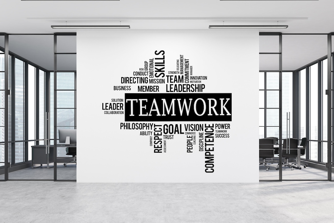 Office Wall Decal,teamwork Decal, Office Wall Art,office Decor,teamwork ...