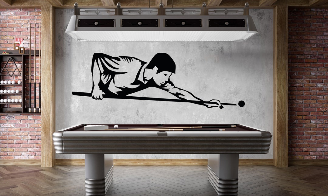 Billiard Wall Decal Billiard Wall Sticker Billiard Wall Decal Ball Pool ...