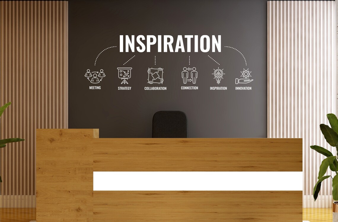 Inspiration Wall Decal,office Decal, Office Wall Art,office Decor,work ...