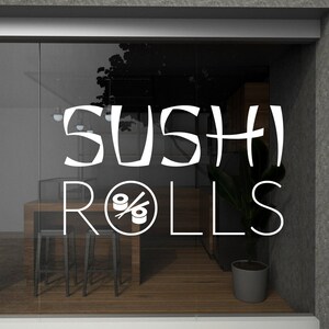 Sushi Bar Wall Decal Sushi Wall Sticker Sushi Wall Art Asian Food Decal ...