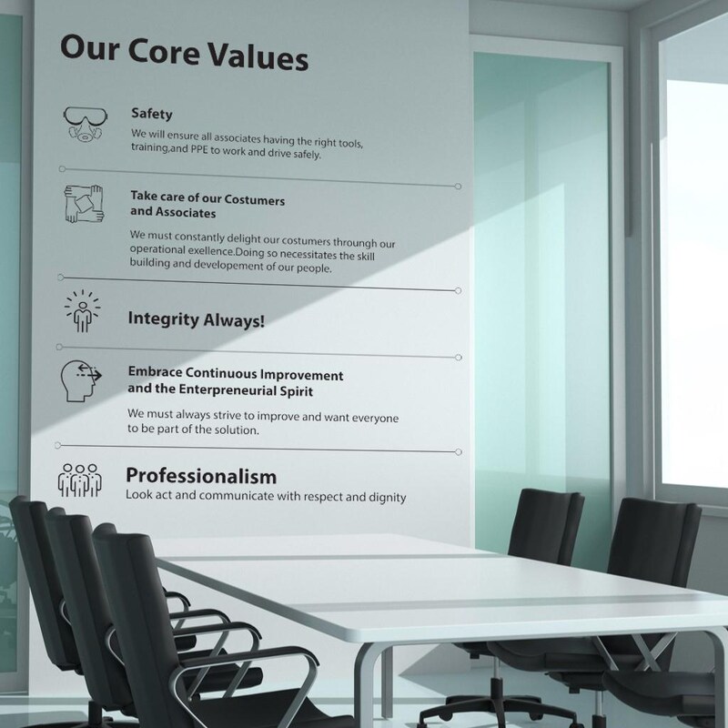 Core Values Poster - Etsy