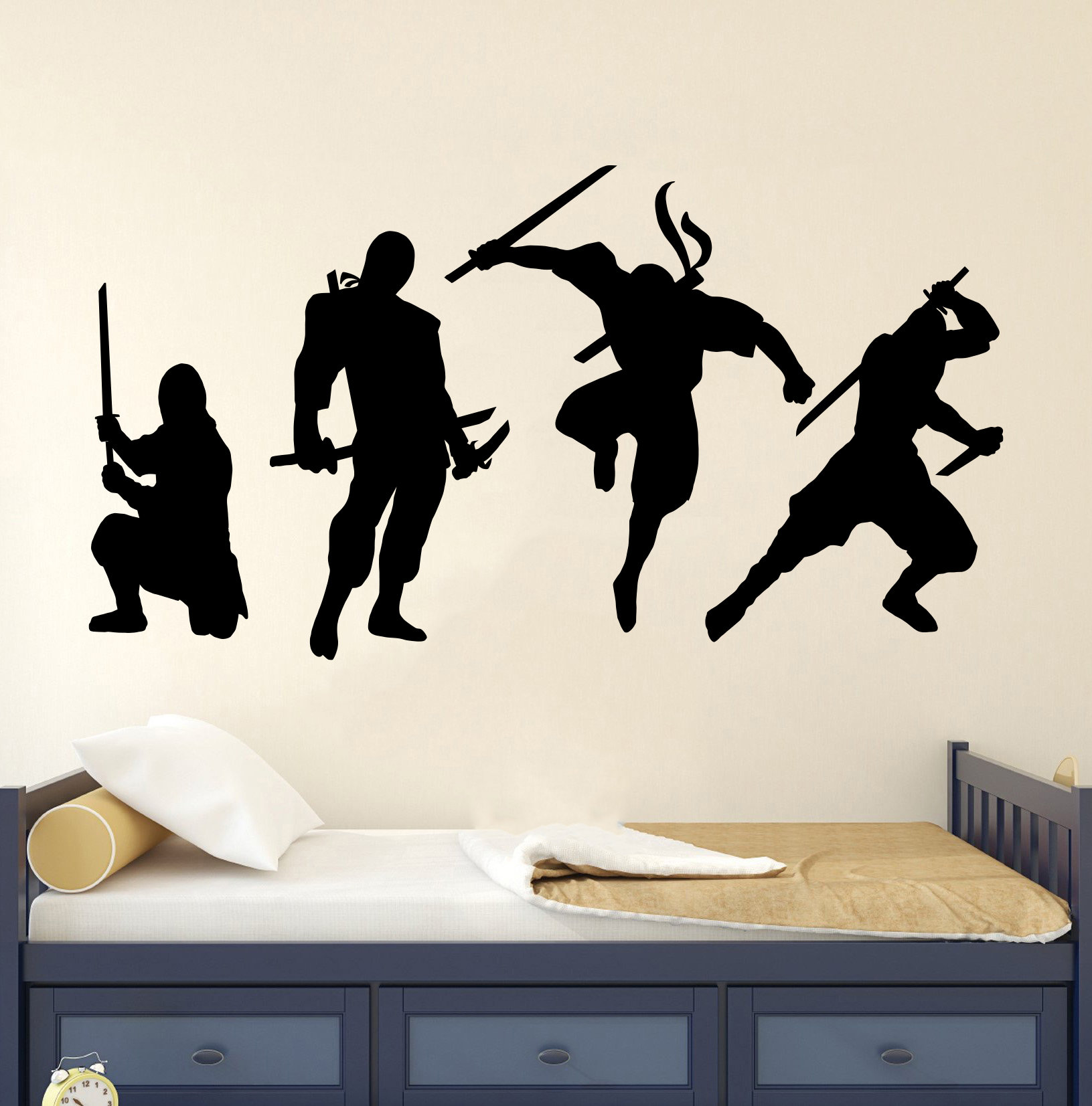 Ninja Wall Decal Ninja Wall Sticker Ninja Wall Art Boys Wall Decal ...
