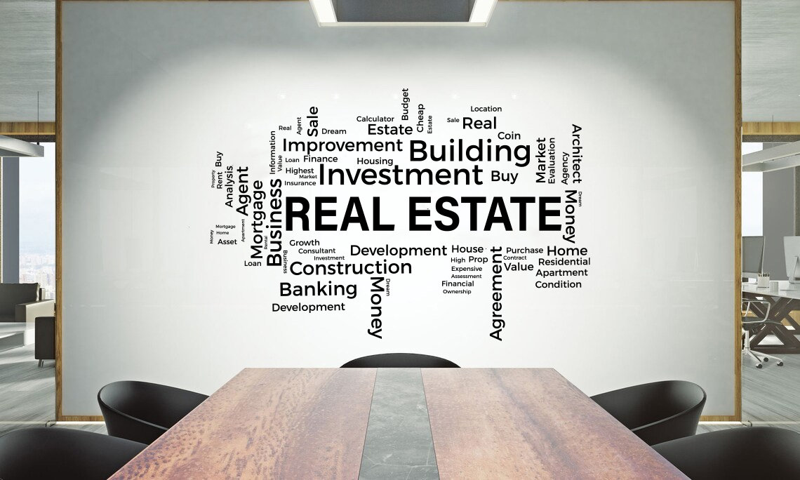Real Estate Wall Decal,home Agency Sticker,property Home Wall Art,real ...