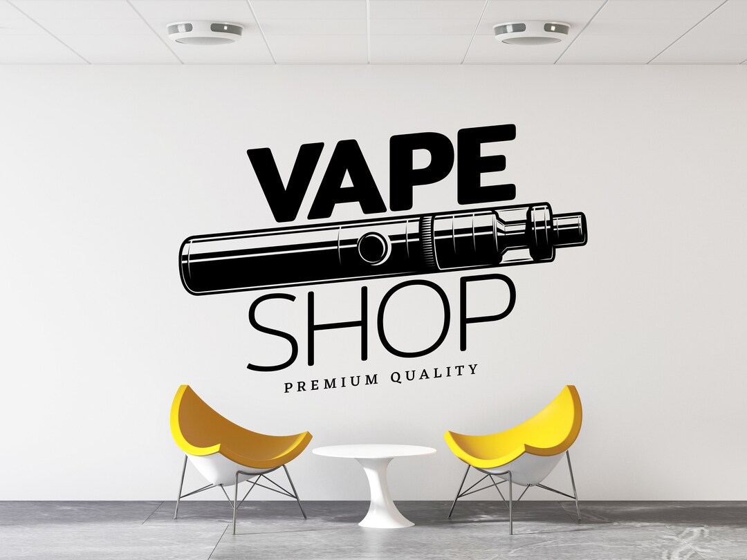 Vape Shop Decal ,window Sticker ,smoke Shop Decor, Vape Sticker, Vapor ...