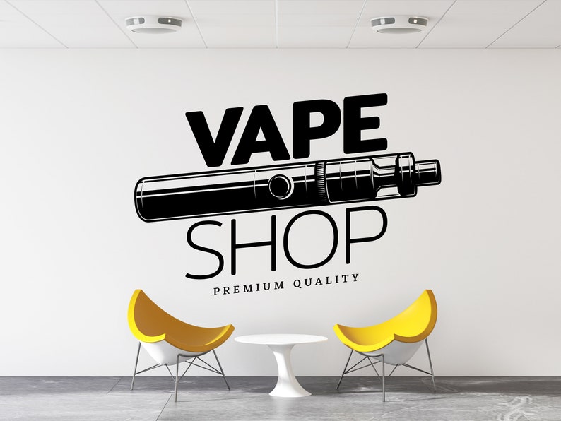 Vape Shop Decal ,window Sticker ,smoke Shop Decor, Vape Sticker, Vapor ...
