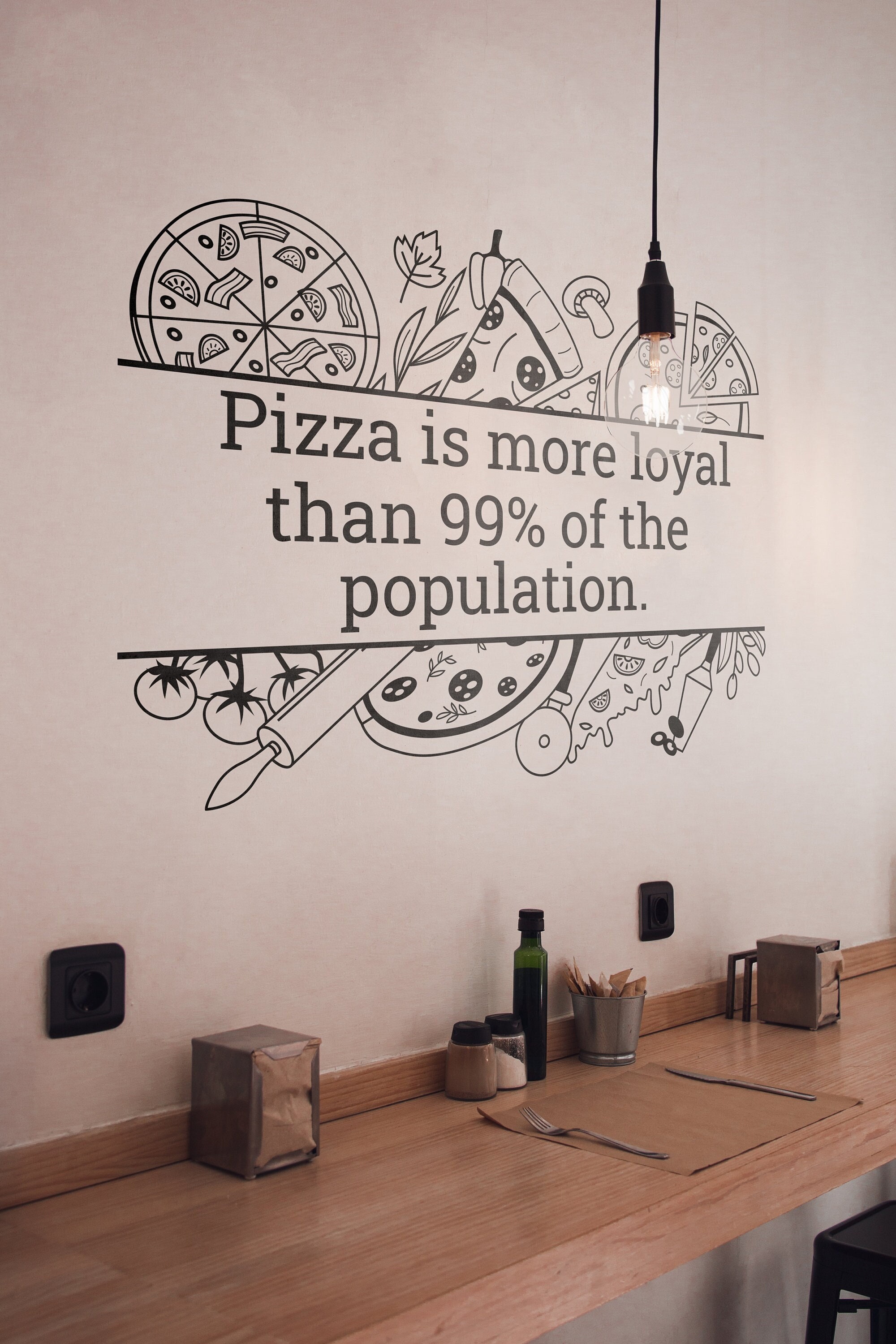 Pizza Wall Decal Decorations for Restaurant Vinyl Sticker - Etsy
