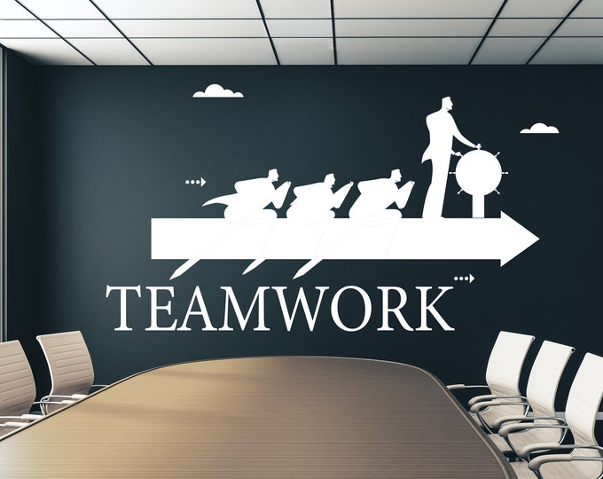 Office Wall Decal,teamwork Decal, Office Wall Art,office Decor,teamwork ...