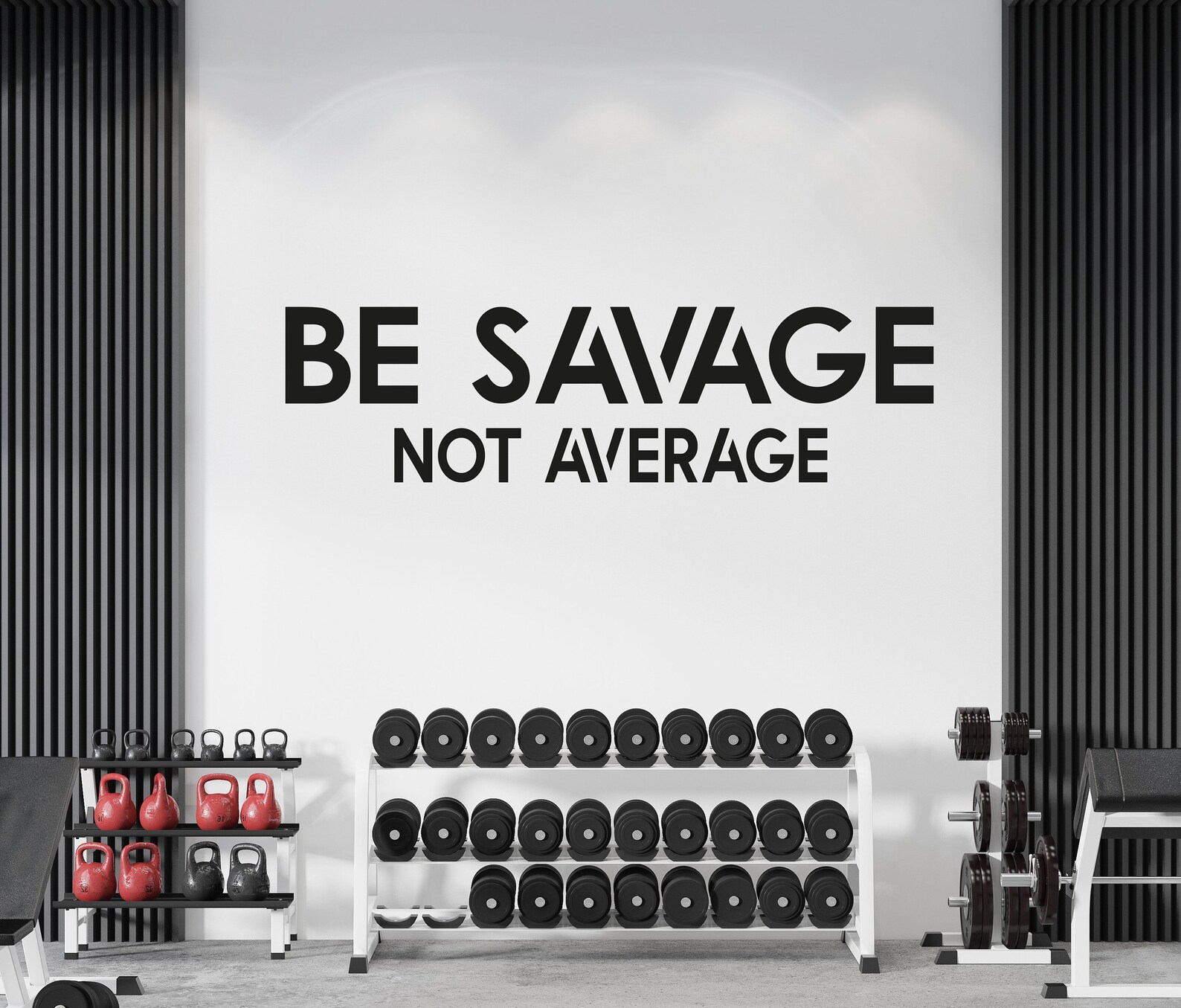 Gym Quotes Wall Decal Gym Wall Decor Sport Motivation Workout Wall Art ...