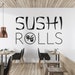 Sushi Bar Wall Decal Sushi Wall Sticker Sushi Wall Art Asian - Etsy