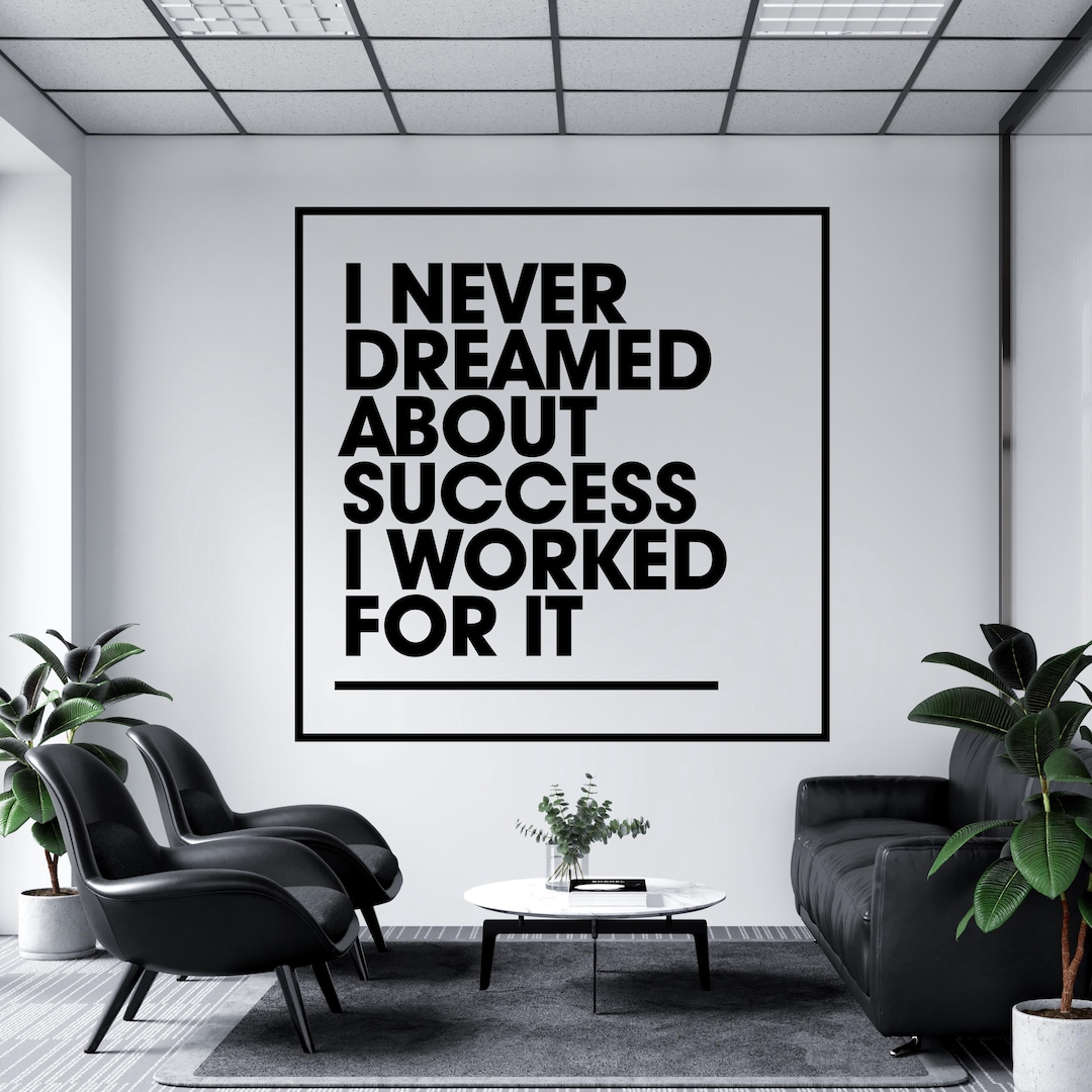 Motivational Quote Wall Decal,office Wall Decal,office Wall Art,office ...