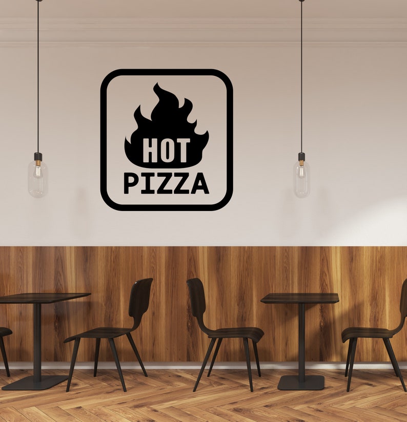 Pizza Wall Decal Pizzeria Wall Sticker Pizza Wall Sticker Food Lover ...