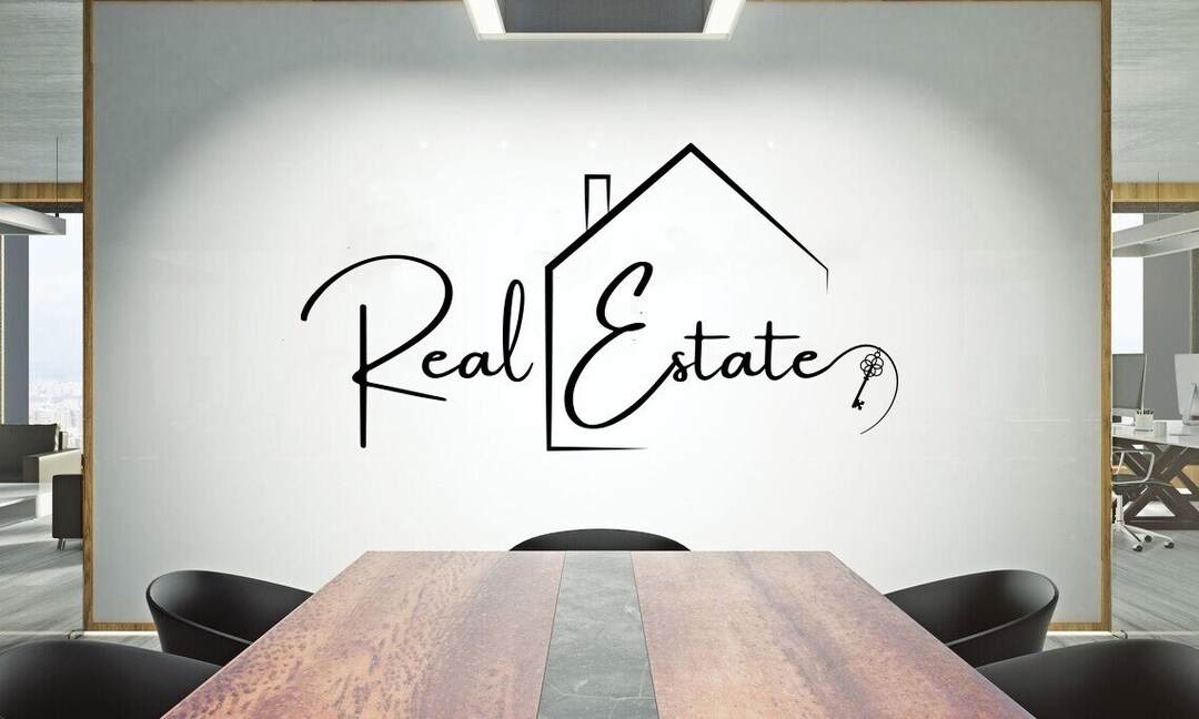 Real Estate Wall Decal,home Agency Sticker,property Home Wall Art,real ...