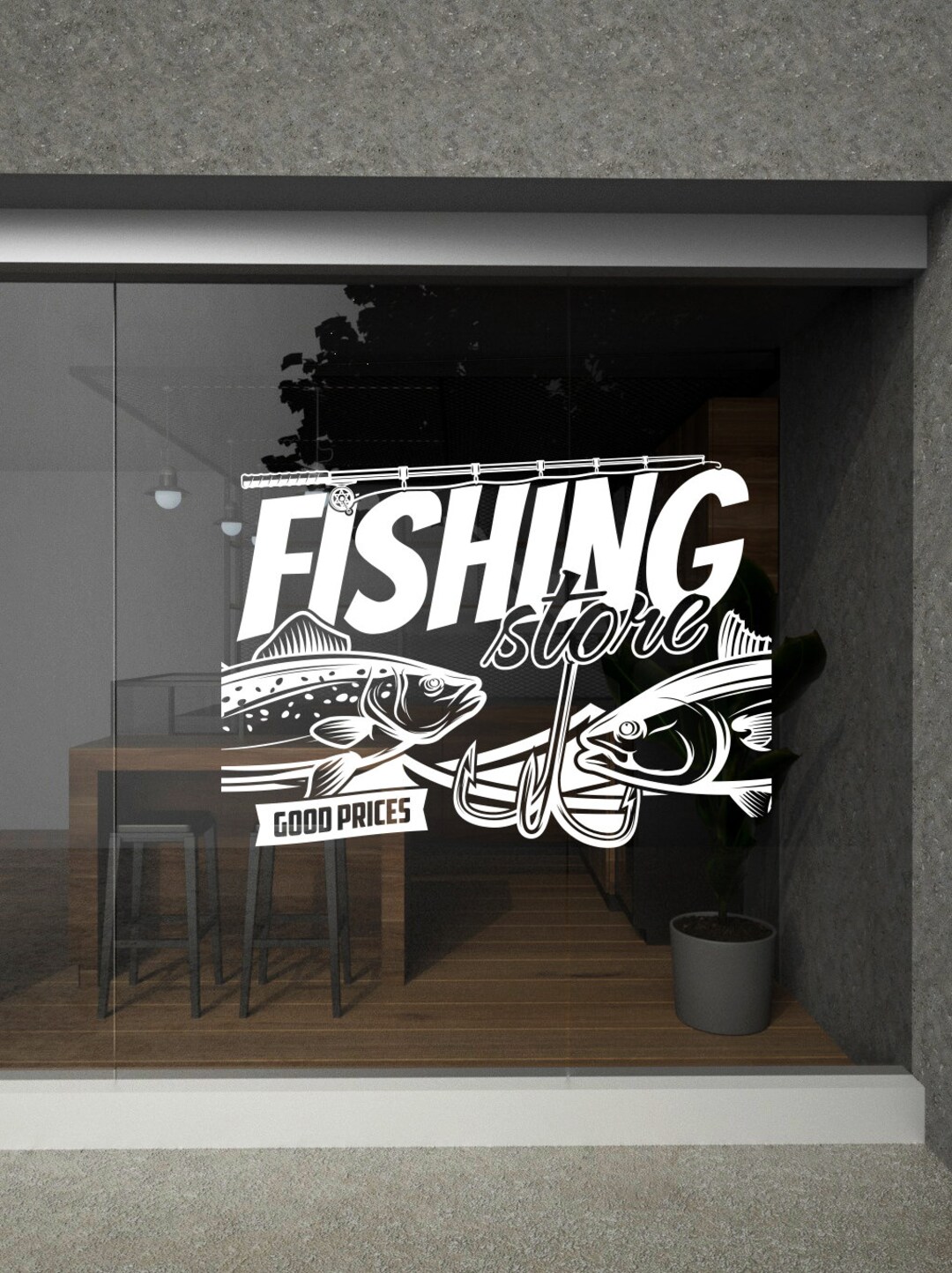 Seafood Wall Decal-fish Shop Decal-seafood Lovers Wall Decal-best ...