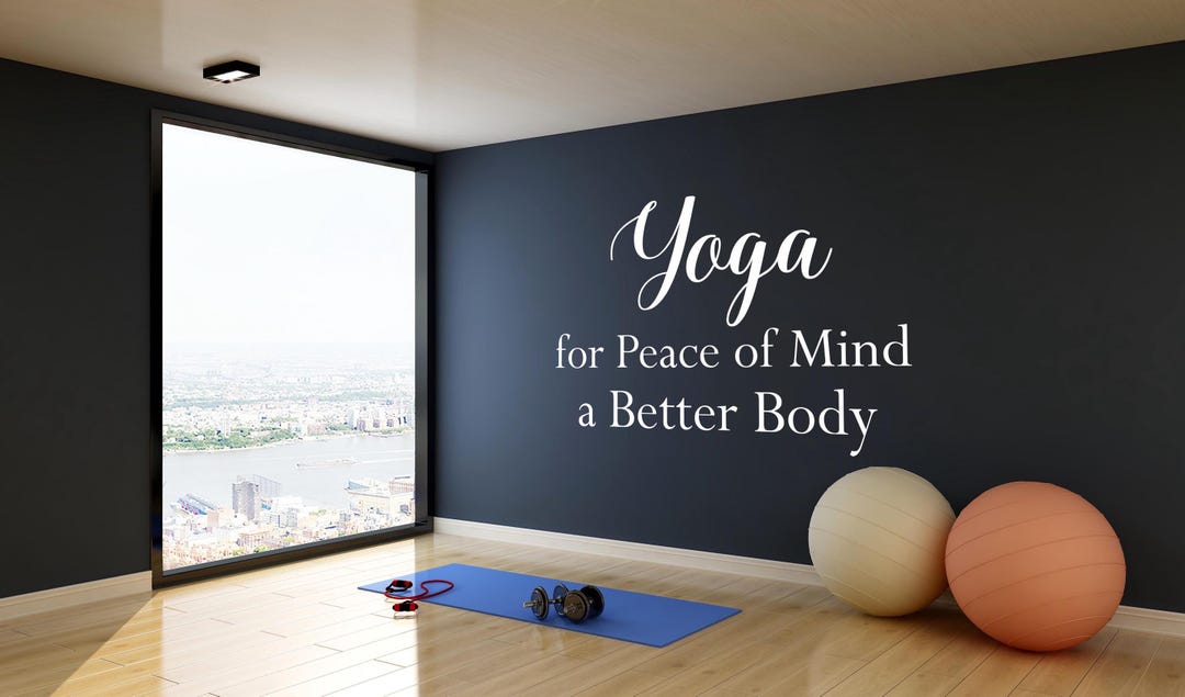 Yoga Decal Meditaton Decal Yoga Wall Art Yoga Decor Namaste Sticker ...