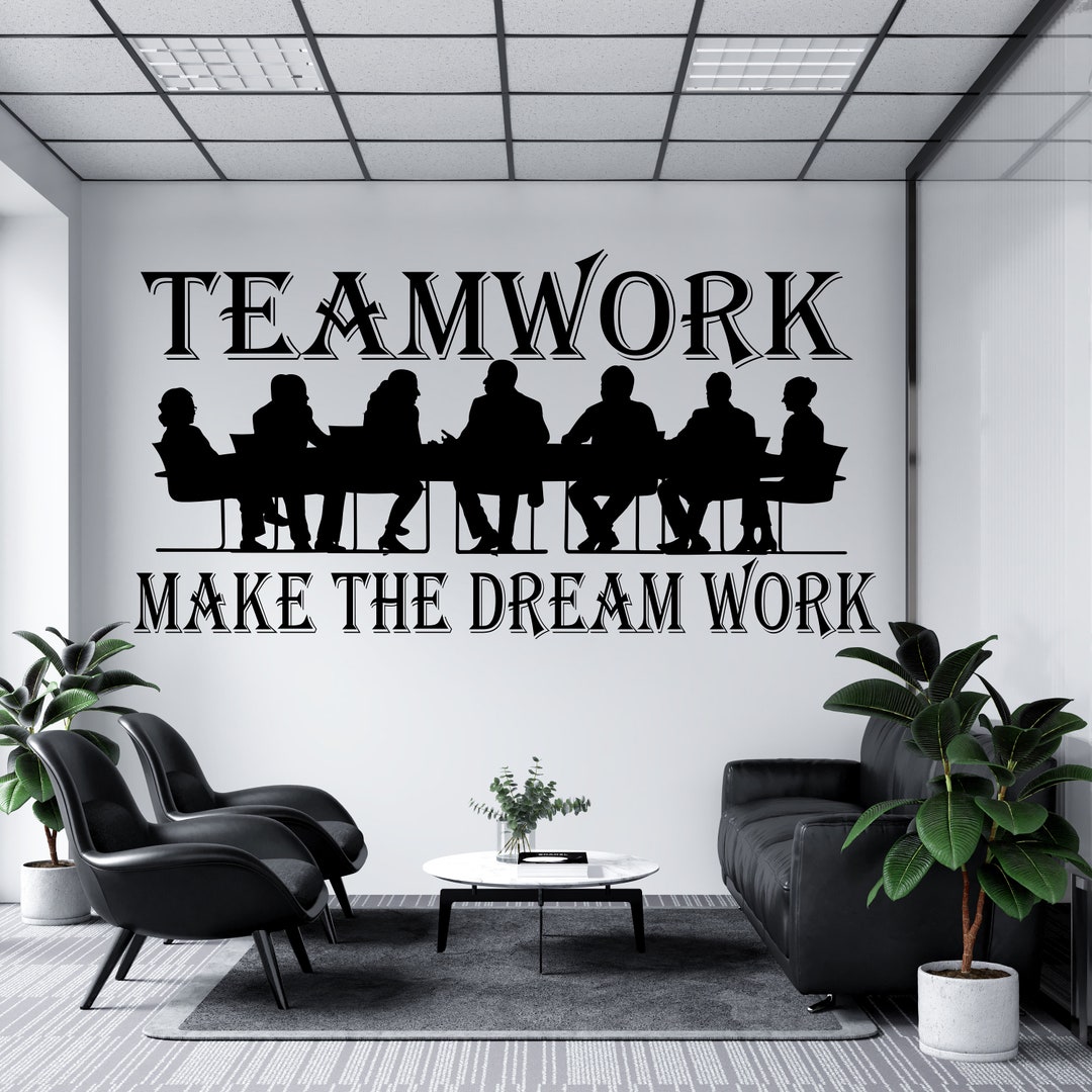 Office Wall Decal,teamwork Decal, Office Wall Art,office Decor,teamwork ...