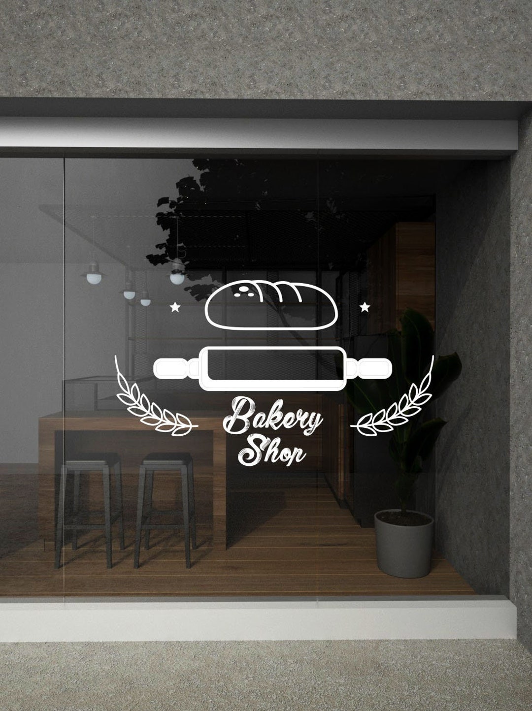 Bakery Wall Decal Bakery Shop Wall Art Bakery Wallsticker Amazing Foods ...