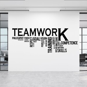 Teamwork Wall Decal,office Wall Decal,office Wall Sticker,office Wall ...