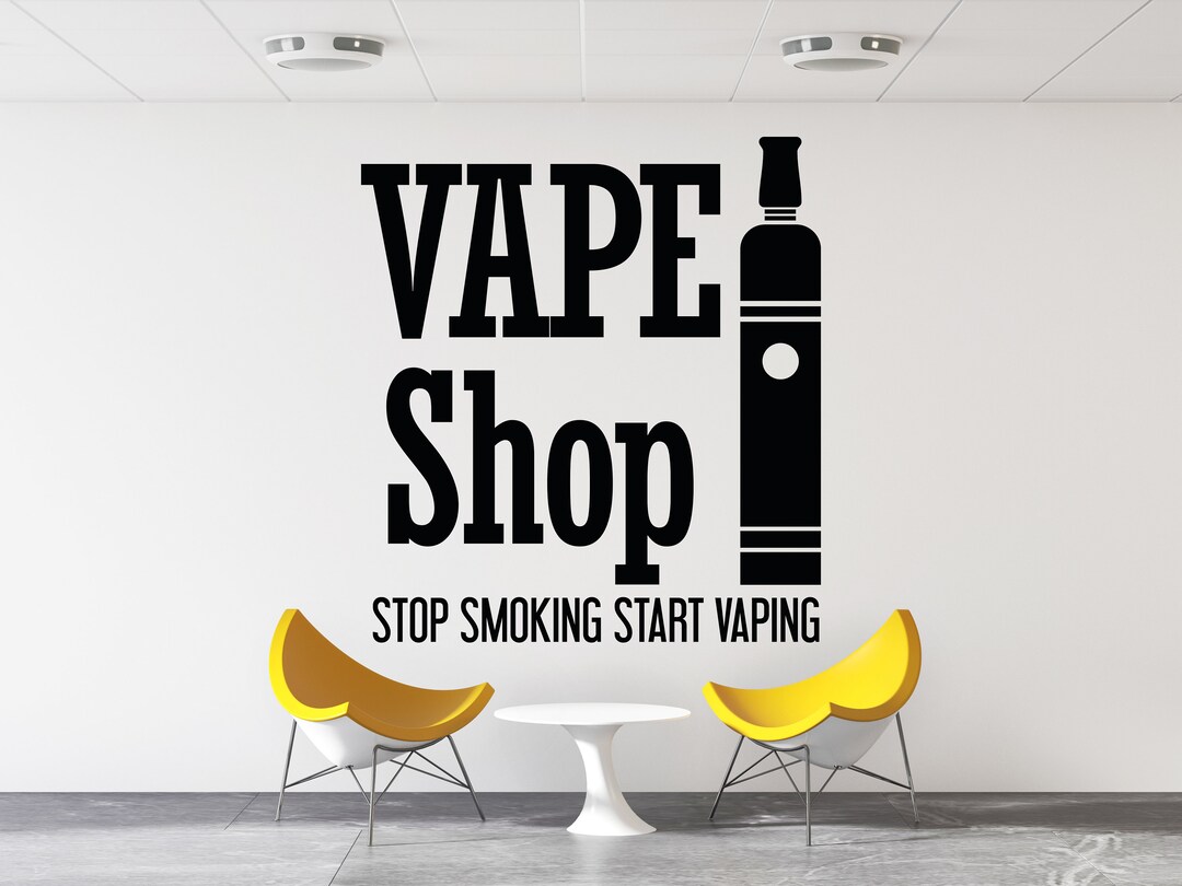 Vape Shop Decal ,window Sticker ,smoke Shop Decor, Vape Sticker, Vapor ...